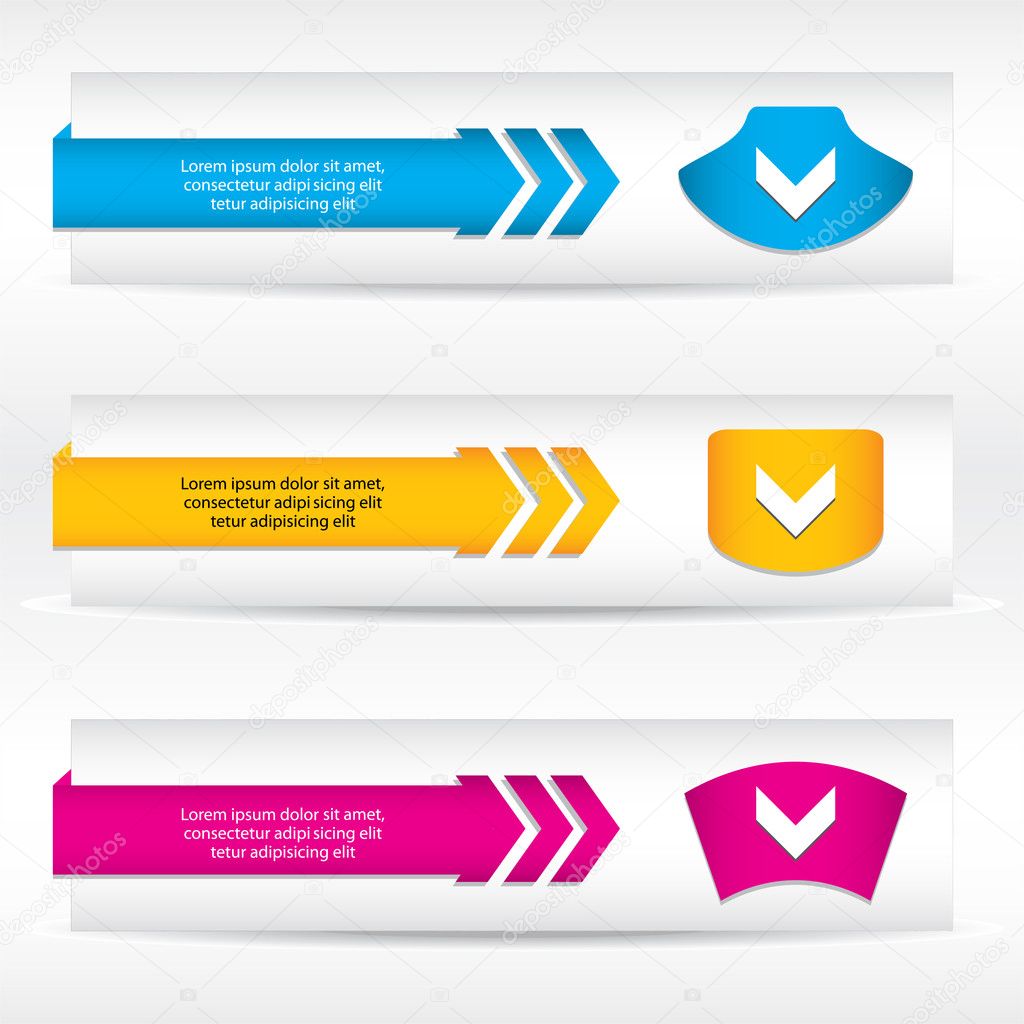 Abstract header vector set — Stock Vector © place4design #11132917 Abstract header vector set — Stock Vector © place4design #11132917