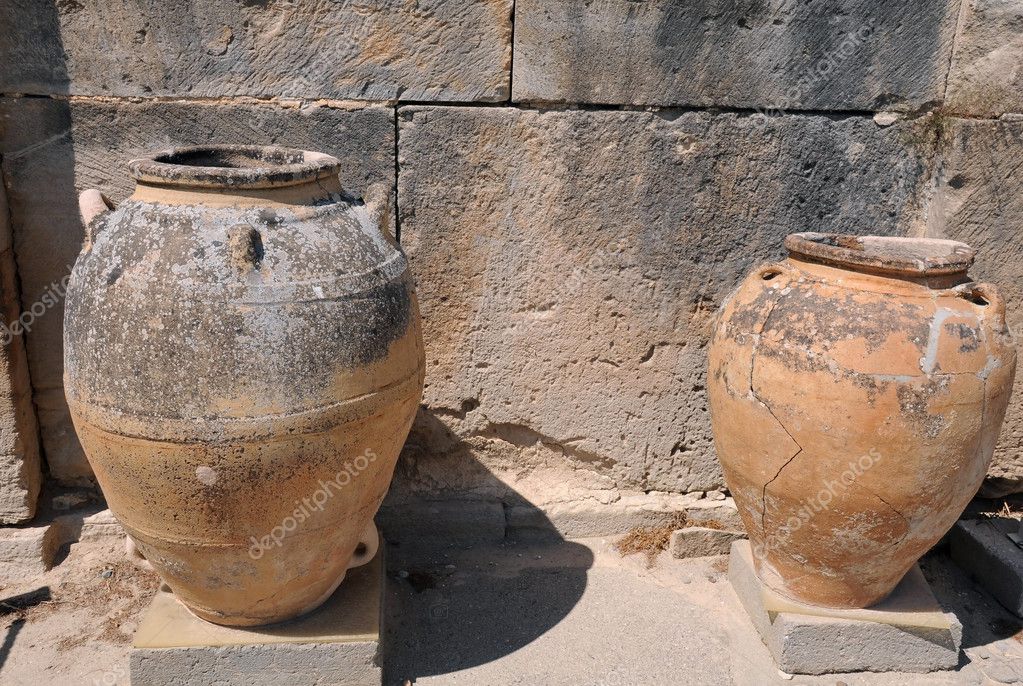 Two Ancient Pithoi in Phaestus Stock Photo by ©vicspacewalker 11911302