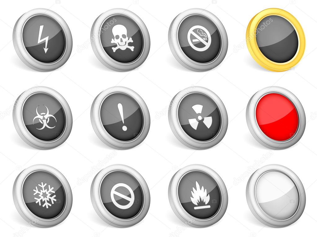 3d icons warning sign Stock Vector Image by ©julydfg #11660765