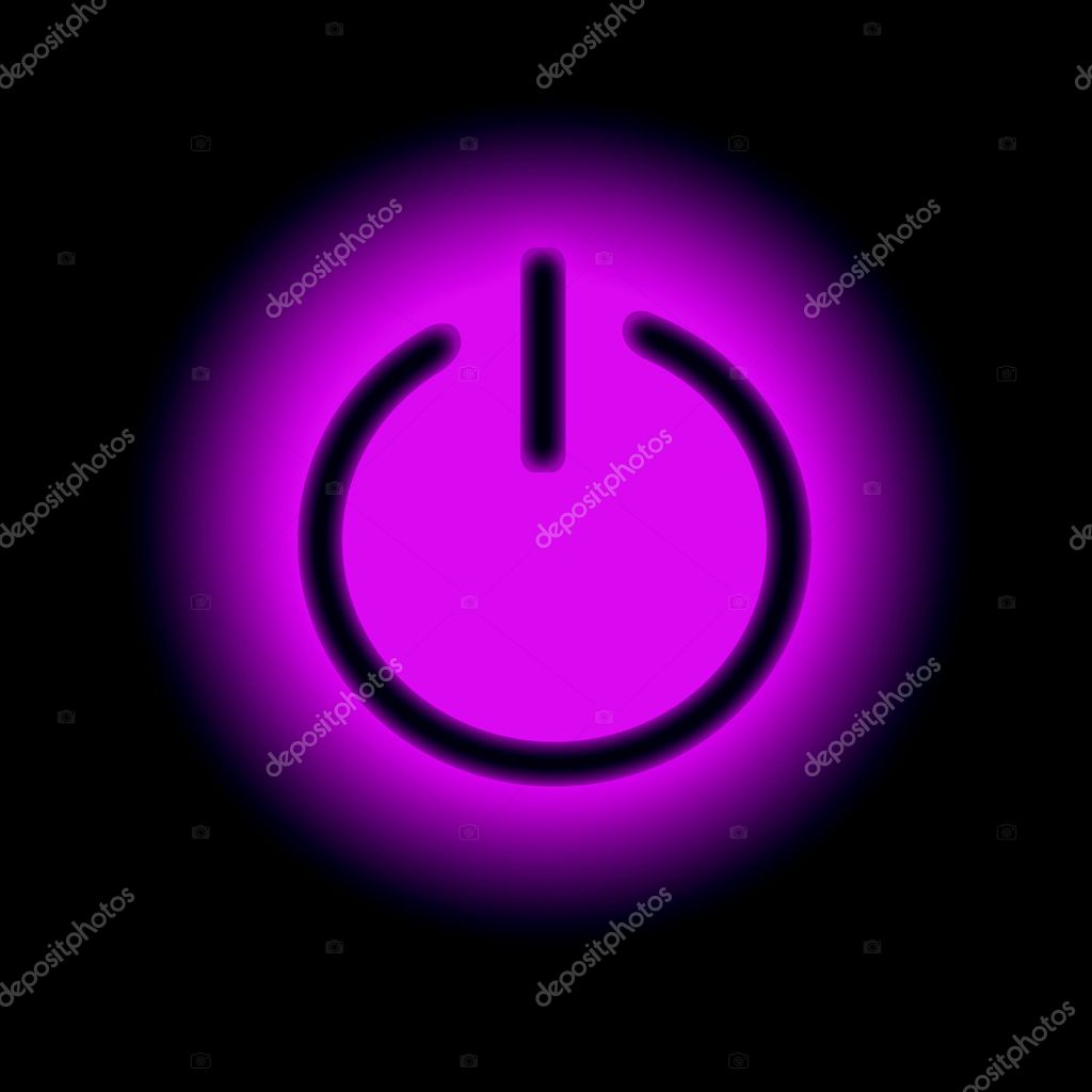 Power button against black background — Stock Photo © SergeyNivens ...