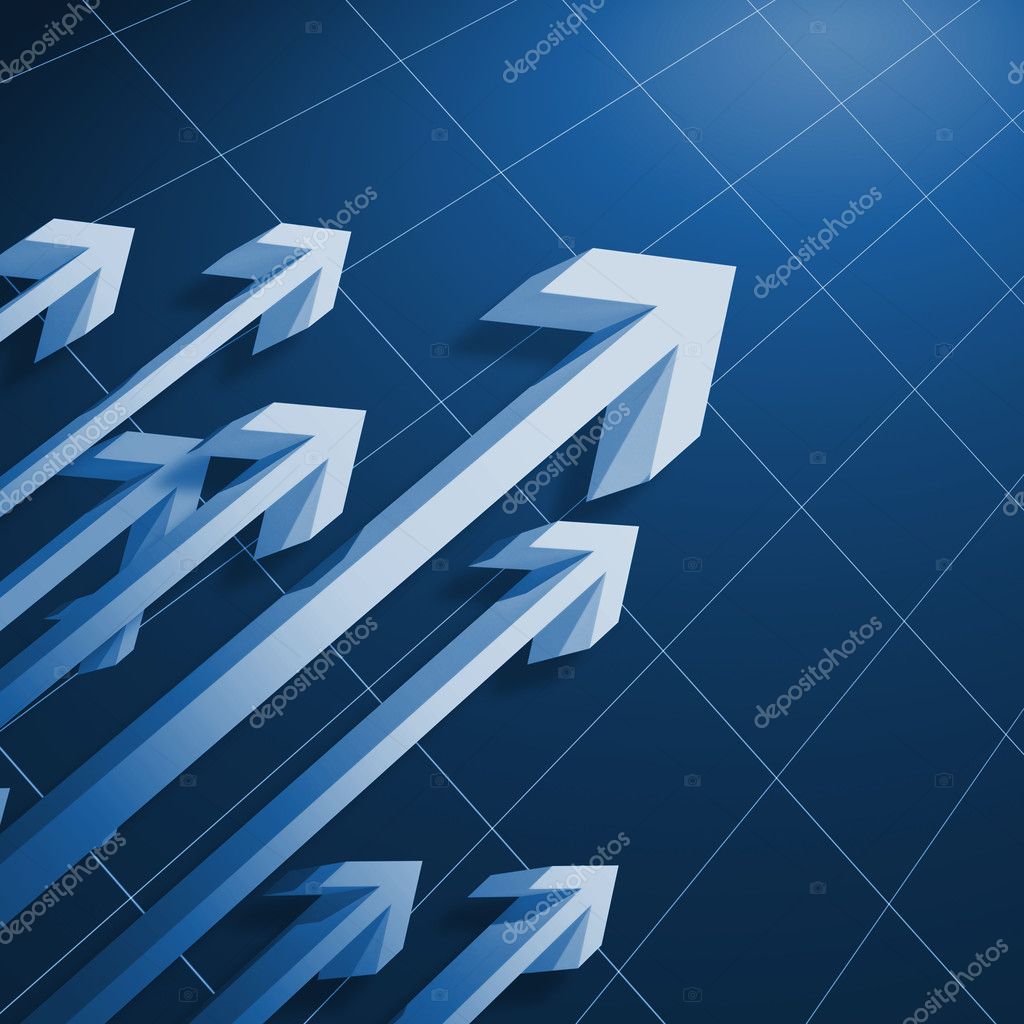 Charts and upward directed arrows — Stock Photo © SergeyNivens #11168046