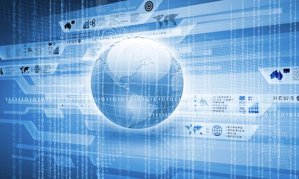 Technology and the world Stock Photo by ©SergeyNivens 11357897