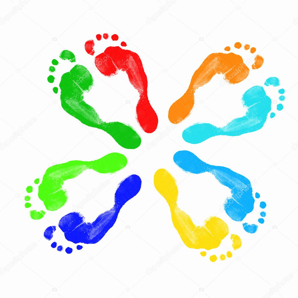 Prints of human feet Stock Photo by ©SergeyNivens 11348193