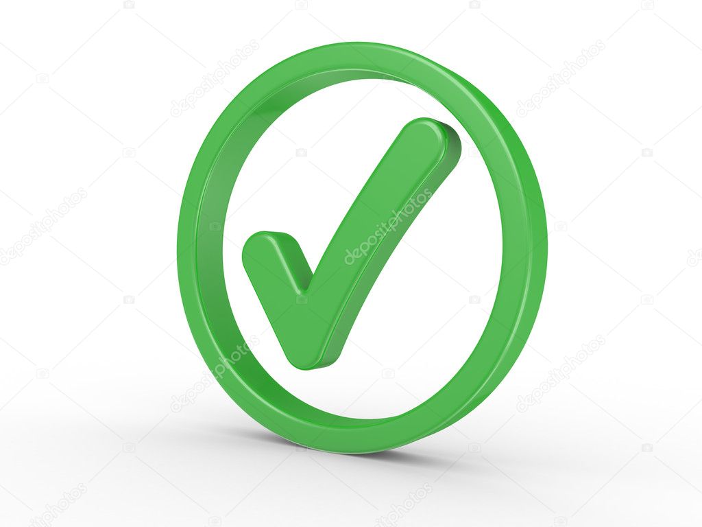 3D un oui de symbole — Photographie Altsha © #12244040