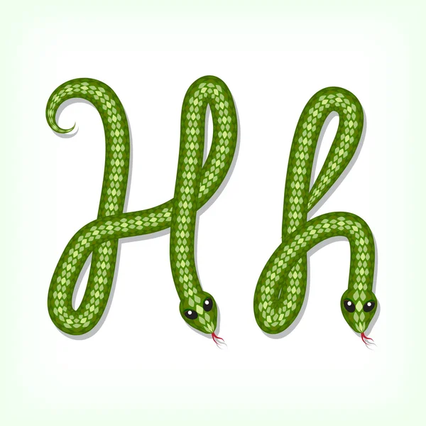 Snake font. Letter R — Stock Vector © Elenita #12336080