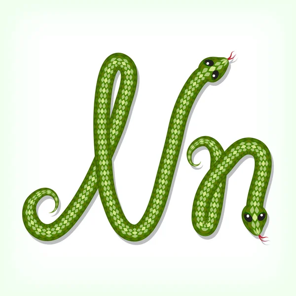 Snake font. Letter K — Stock Vector © Elenita #12335987