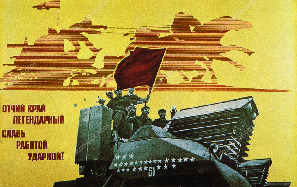 Soviet political poster 1970s - 1980s – Stock Editorial Photo ...