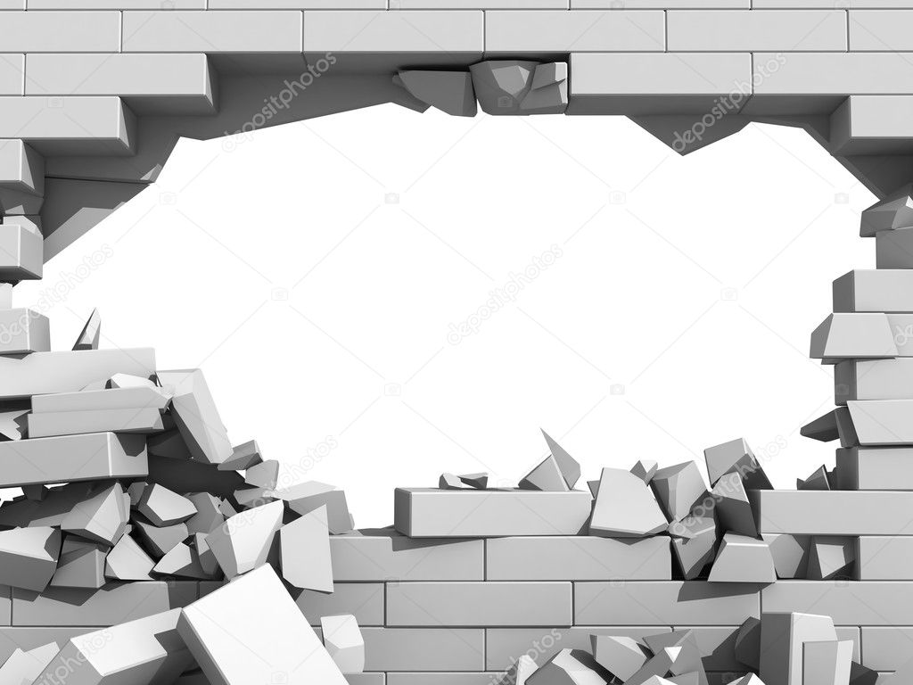 Concrete Block Crumbling