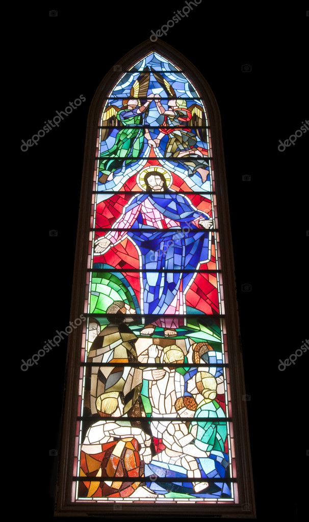 Stained glass window in Washington Masonic National Memorial Stock ...