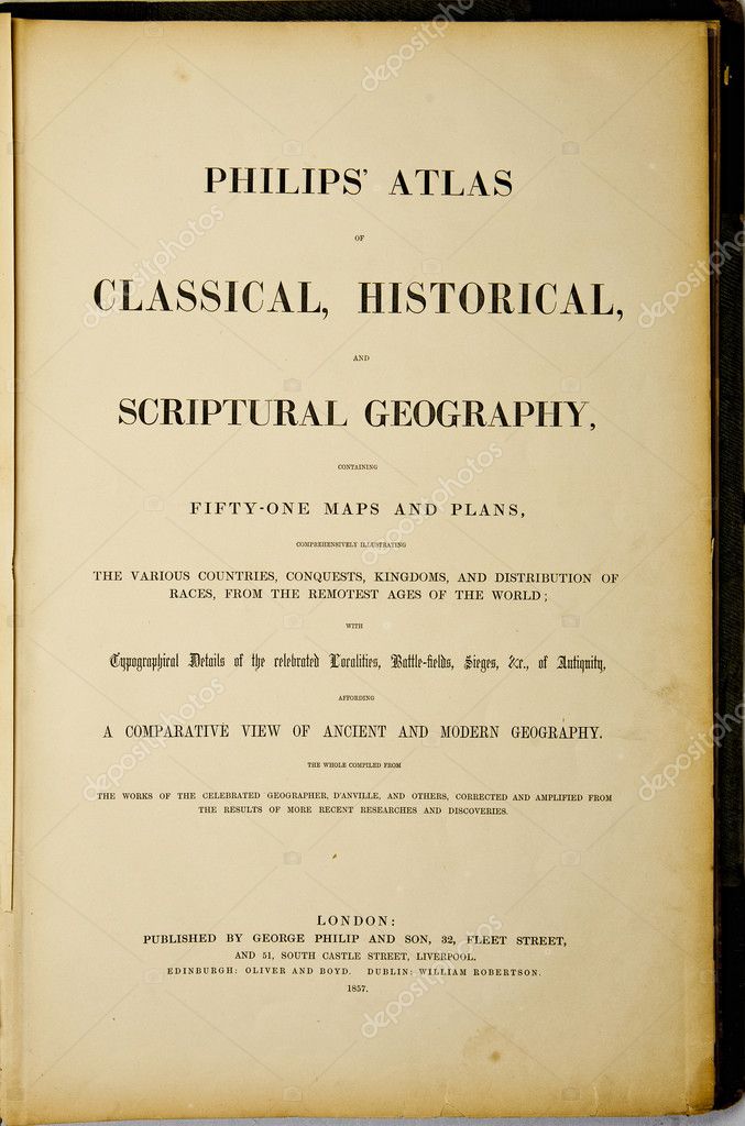 Ancient map of the world . Published by George Philip and son at ...