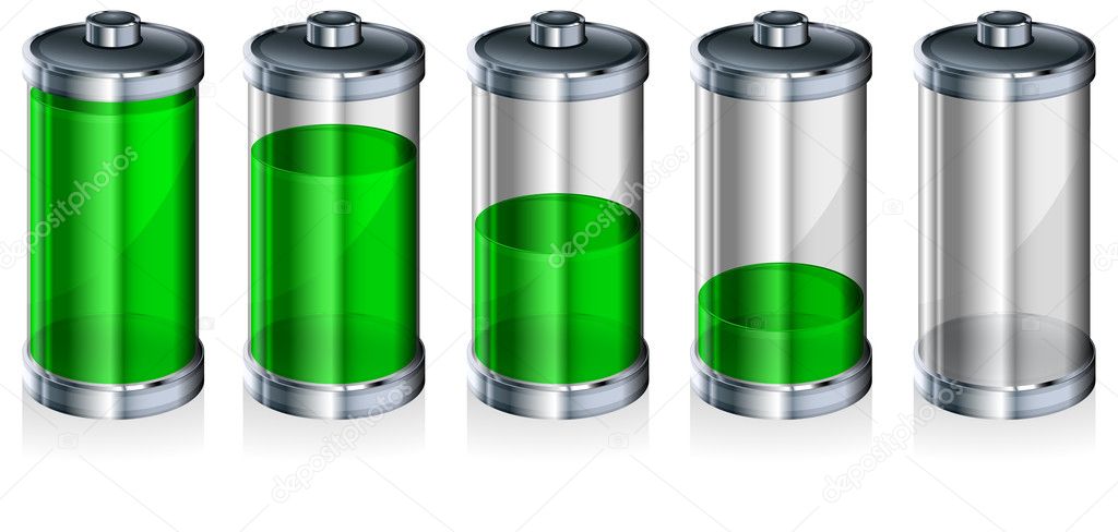 Battery with level indicator Stock Vector Image by ©creatOR76 #11327314