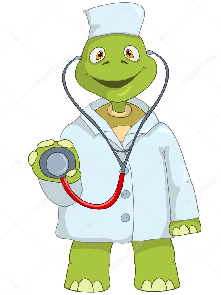 Funny Turtle. Doctor. Stock Vector by ©VisualGeneration 11464085