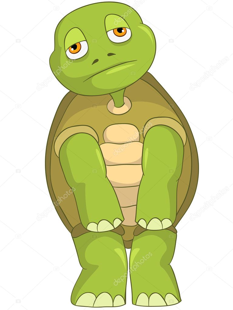Sad Turtle. Stock Vector Image by ©VisualGeneration #11464100