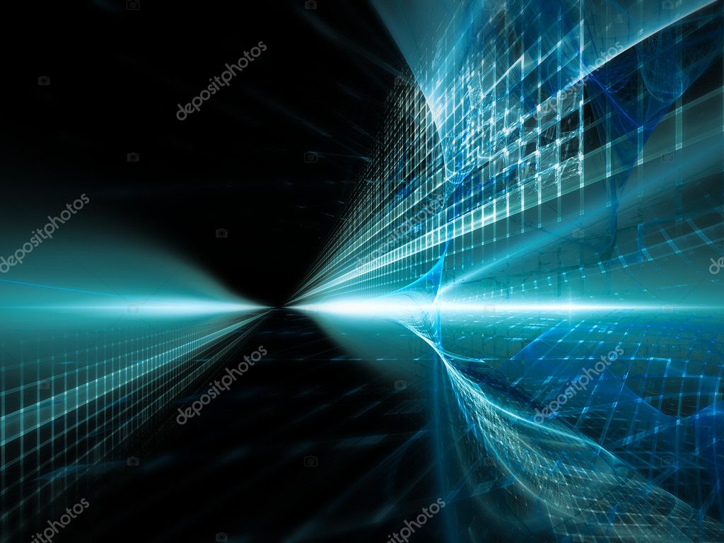 Abstract blue and black background Stock Photo by ©Emelyanov 11136001