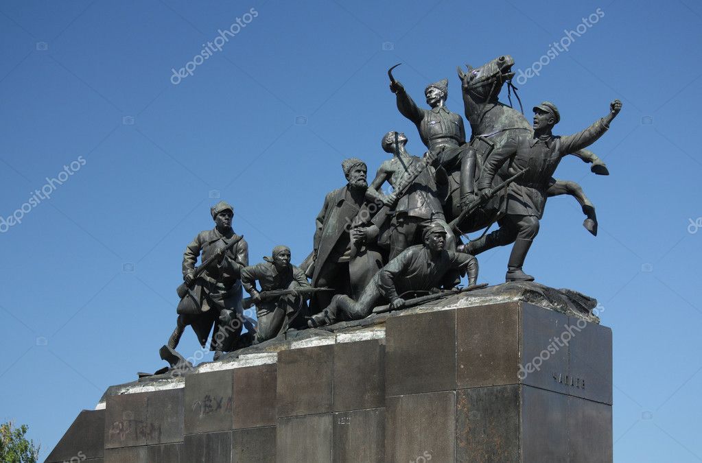 Monument Vasily Chapaev in Samara — Stock Photo © kirych #11465794
