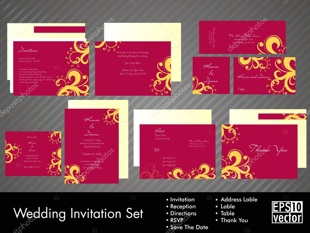 Complete Wedding Invitation Kits