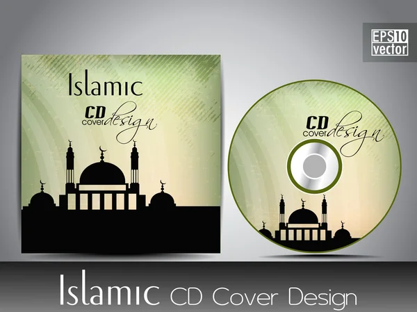 Islamic CD cover design with Mosque or Masjid. EPS 10. Vector ...