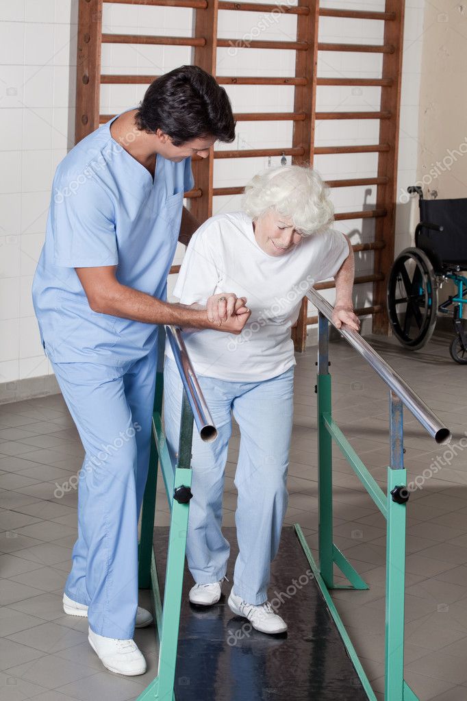 Doctor helping Patient — Stock Photo © SimpleFoto #11536293