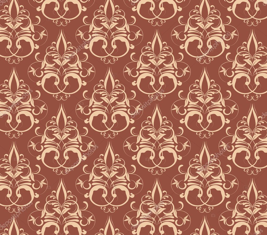 Damask flower vector background Stock Vector Image by ©Mary1507 #12313003