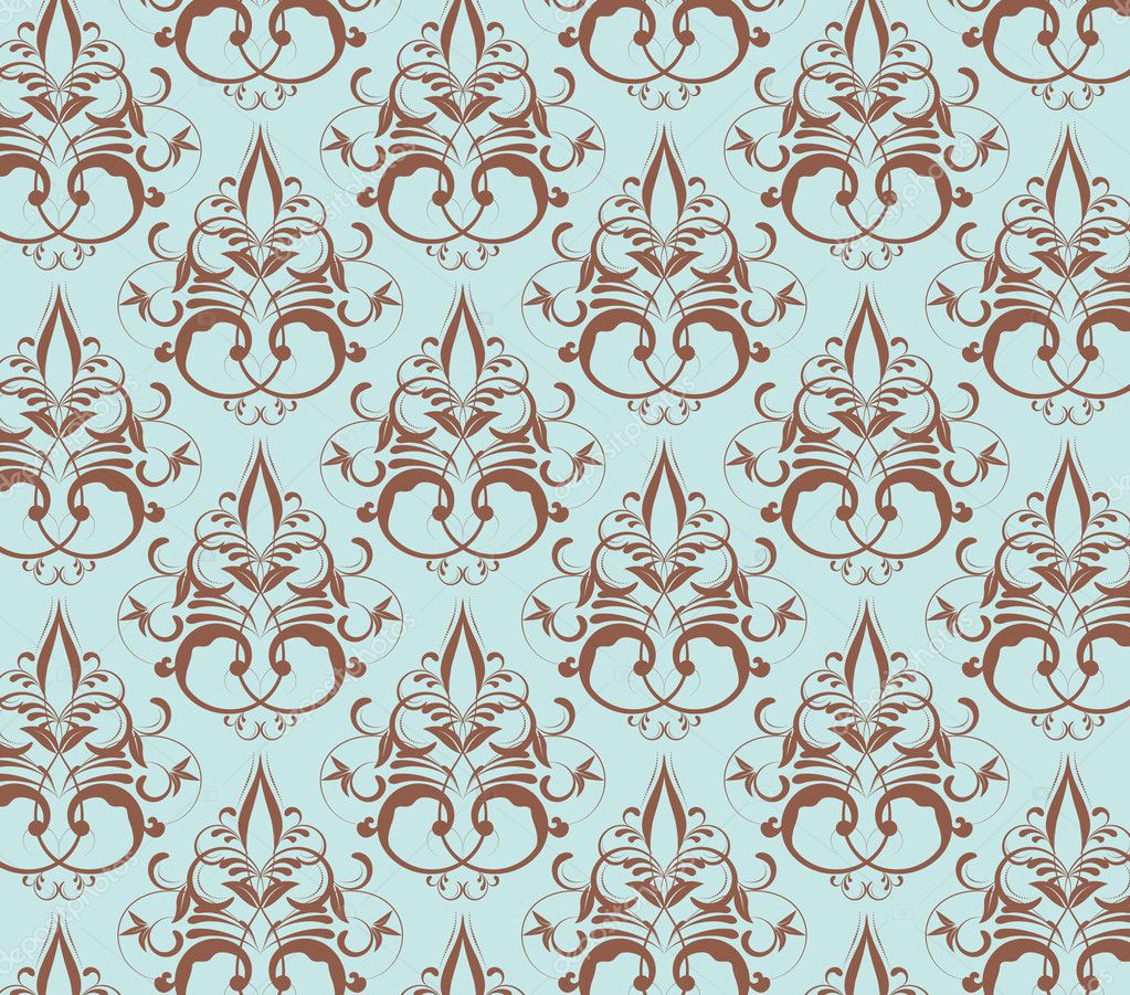 Damask flower vector background Stock Vector Image by ©Mary1507 #12313004