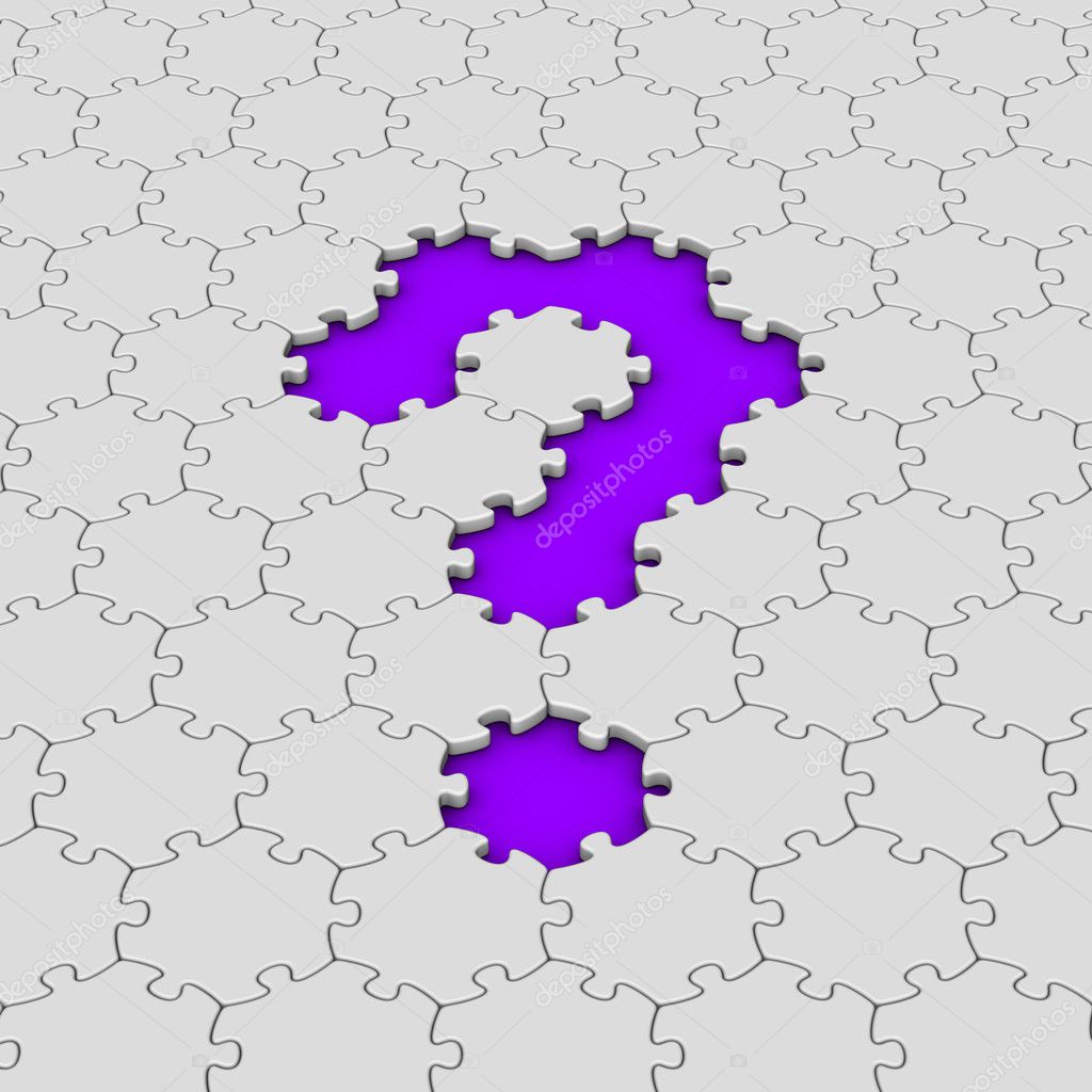 Jigsaw puzzle question mark — Stock Photo © almagami #11059202