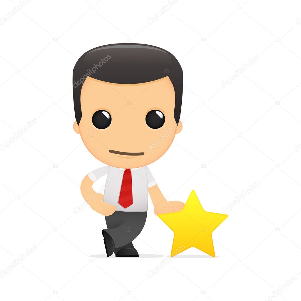 Divertido administrador de dibujos animados Vector de stock #11225542 ...