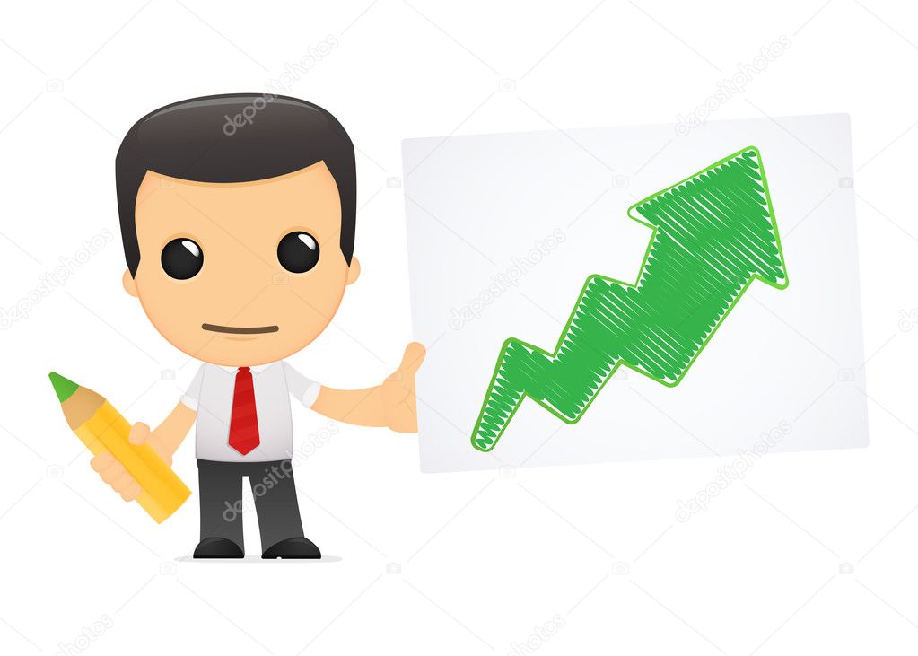 Funny cartoon manager Stock Vector Image by ©artenot #11233134