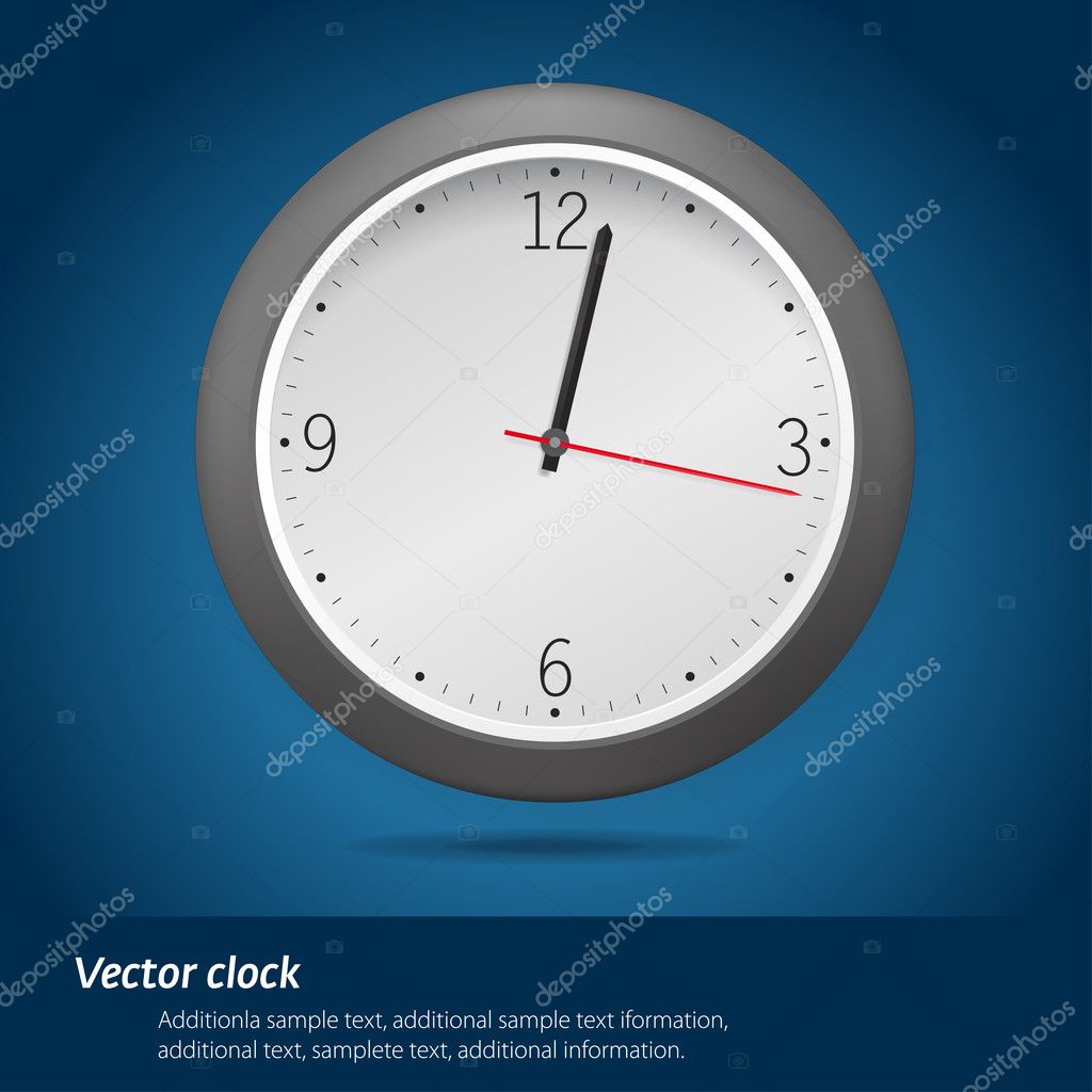 Black clock Stock Vector Image by ©vtorous #12029606