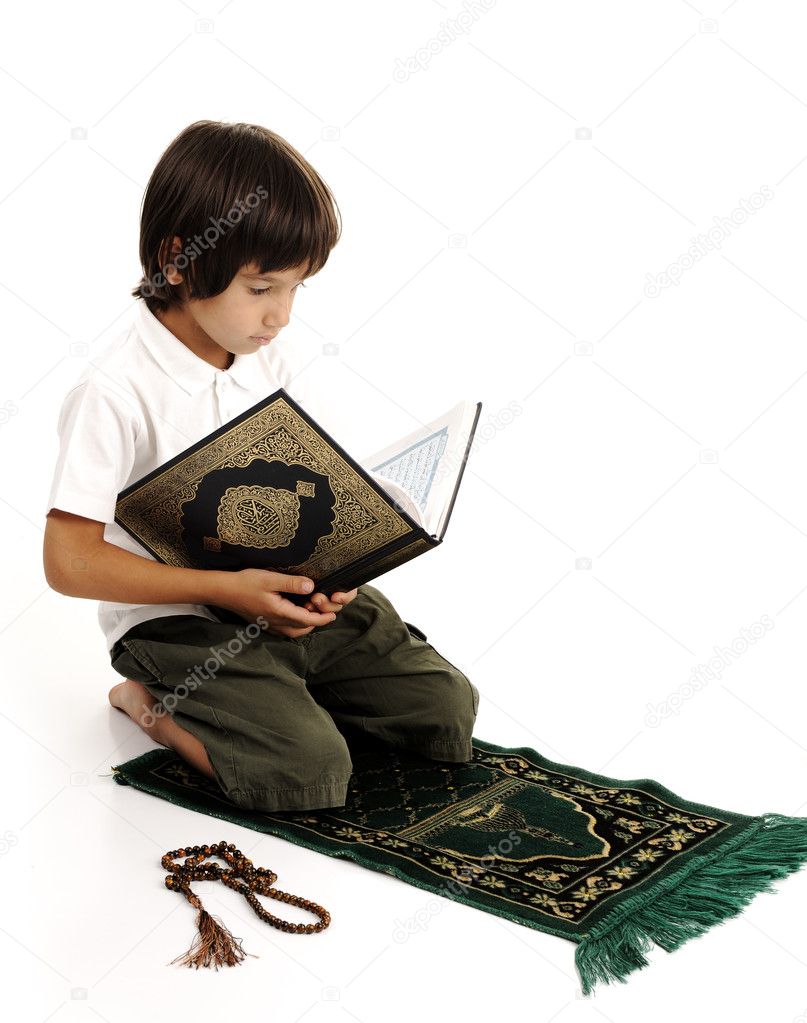 Muslim boy praying — Stock Photo © ZouZou #11747279
