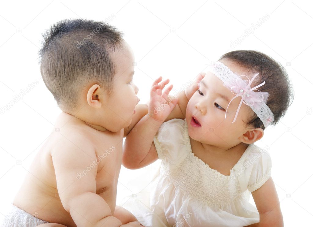 Baby communication Stock Photo by ©szefei 11051171