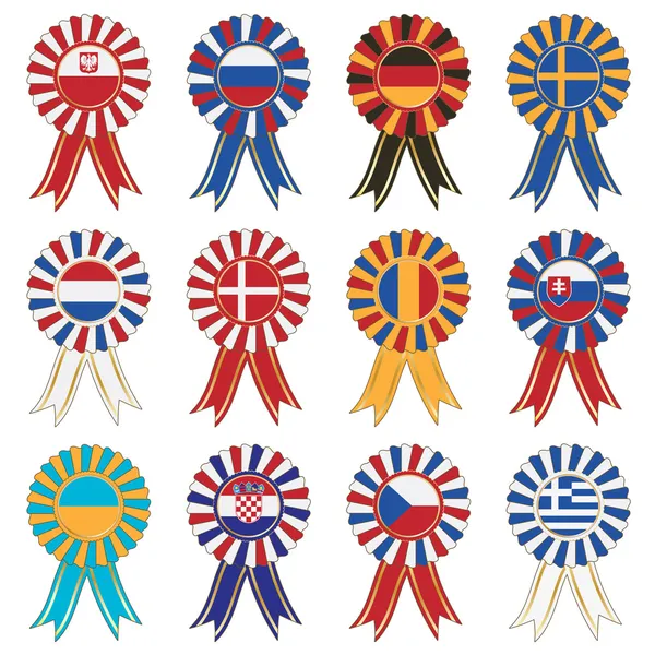 Rosette vector Stock Vectors, Royalty Free Rosette vector Illustrations ...