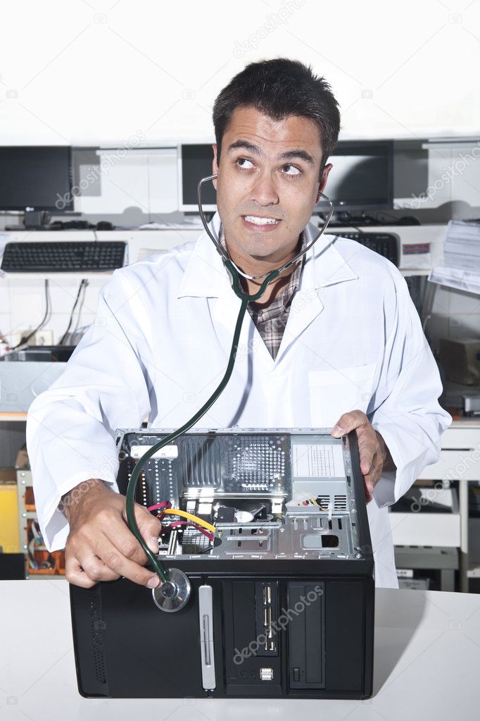 Computer problem: PC doctor Stock Photo by ©mangostock 10959504 Computer problem: PC doctor Stock Photo by ©mangostock 10959504