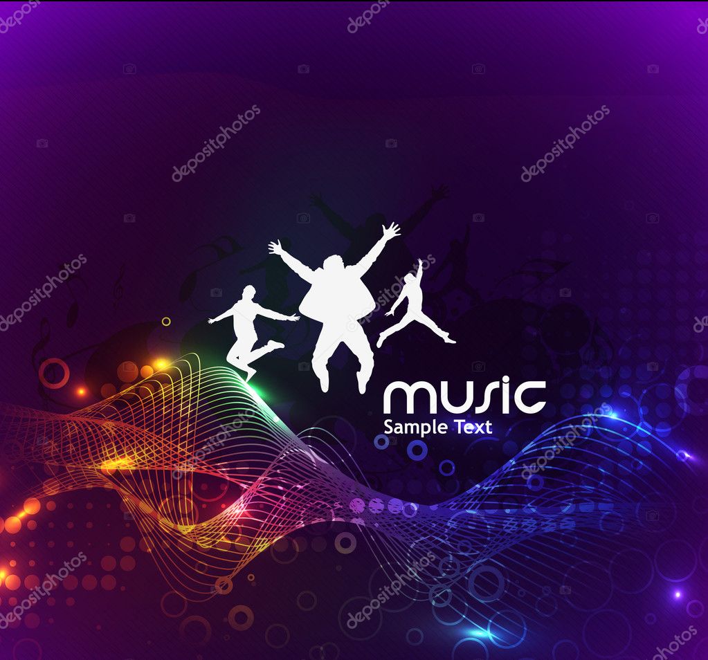 Abstract music background Stock Vector Image by ©redshinestudio #11813417