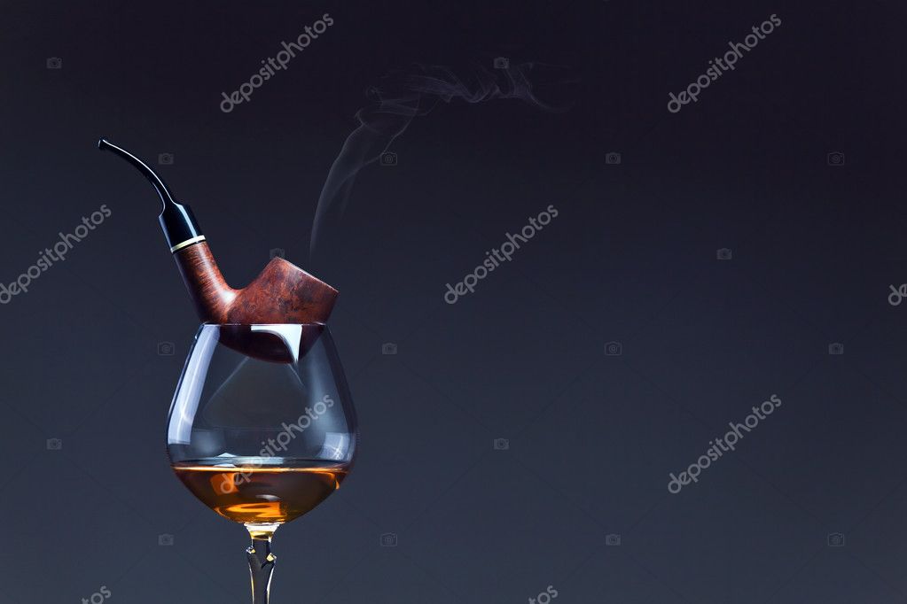 Cognac and pipe Stock Photo by ©igorr1 10963502