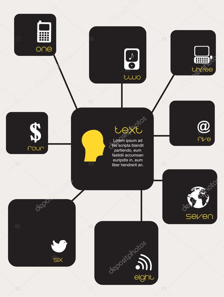 Icons communication Stock Vector Image by ©yupiramos #12020786