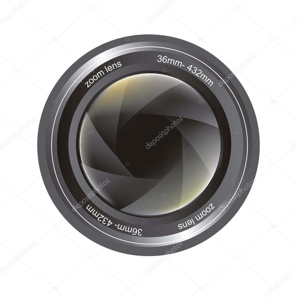 Camera lens Stock Vector Image by ©yupiramos #12349053