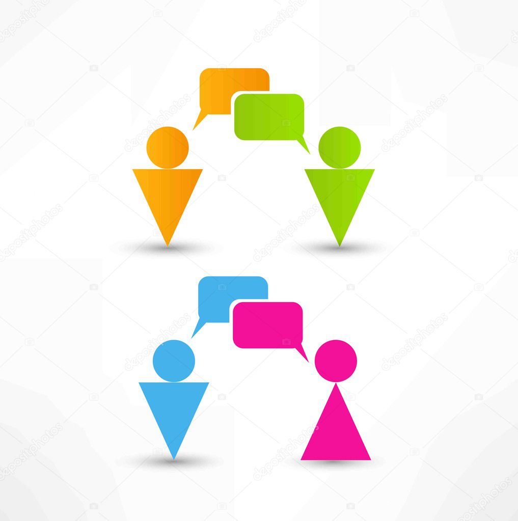 Icono de hablar Vector de stock #11033576 de ©file404