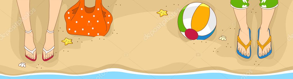 Summer Feet Header — Stock Photo © lenmdp #11129594