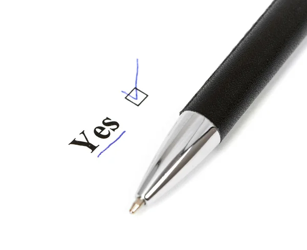 I said yes pen | I said Yes! Pen on white background — Stock Photo ...