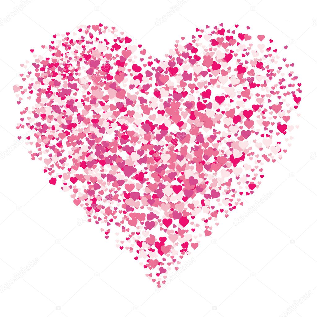 Vector Abstract Heart Background — Stock Vector © createfirst #10796616