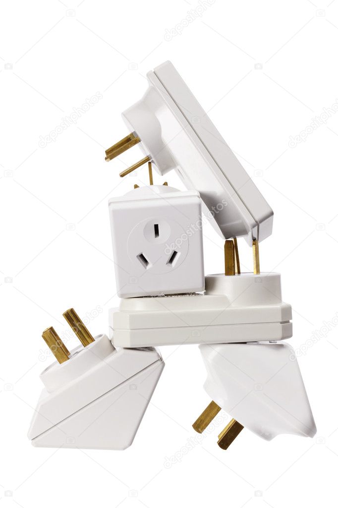 Stack of Power Adaptors Stock Photo by ©newlight 11537112