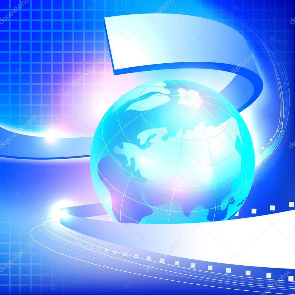 Abstract blue Earth background ⬇ Vector Image by © ivn3da | Vector ...