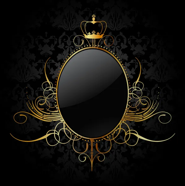 Royal vector background with golden frame Stock Vector Image by ©emaria ...