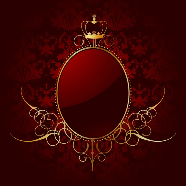 Royal vector background with golden frame Stock Vector Image by ©emaria ...