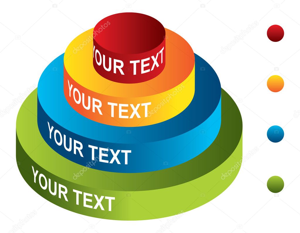 Pyramid graphic chart — Stock Vector © mhatzapa #11792738