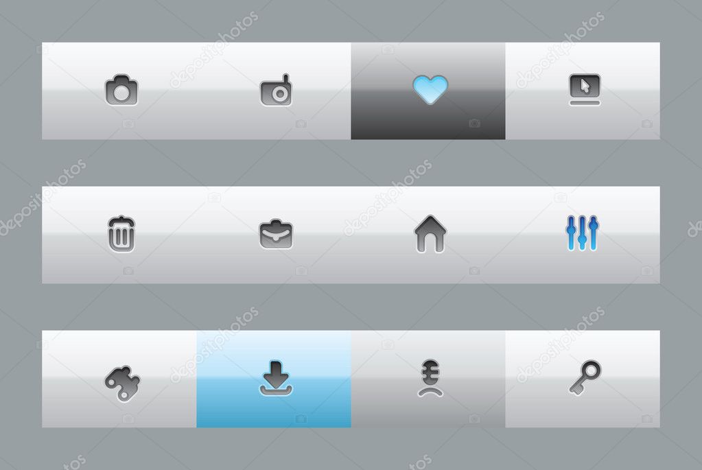 Interface buttons Stock Vector Image by ©ildogesto #11306271