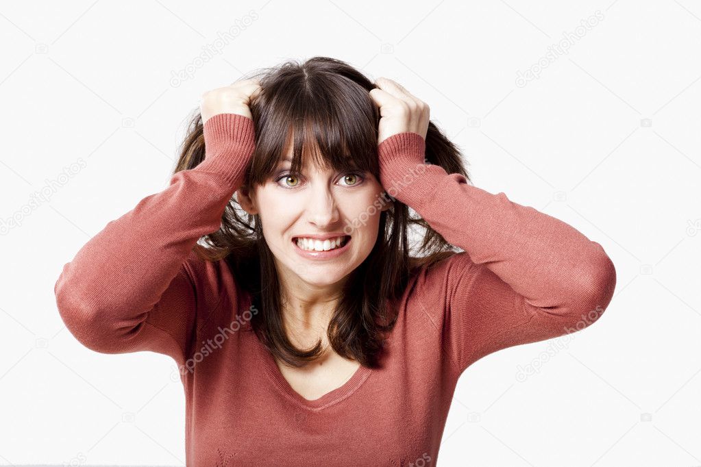 Stressed woman — Stock Photo © ikostudio #11787018
