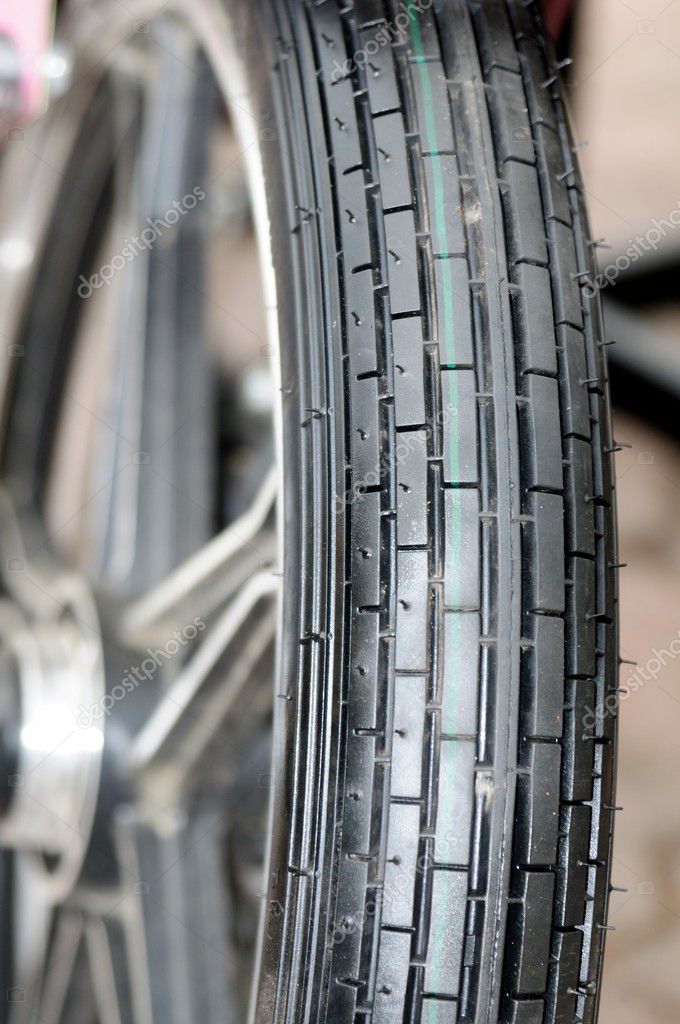 Wheel of the motorcycle Stock Photo by ©tandemich 10779306
