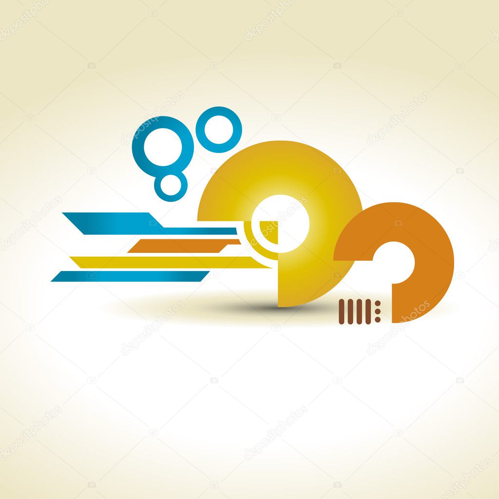 Abstract shapes design Stock Vector Image by ©pinnacleanimate #12021796