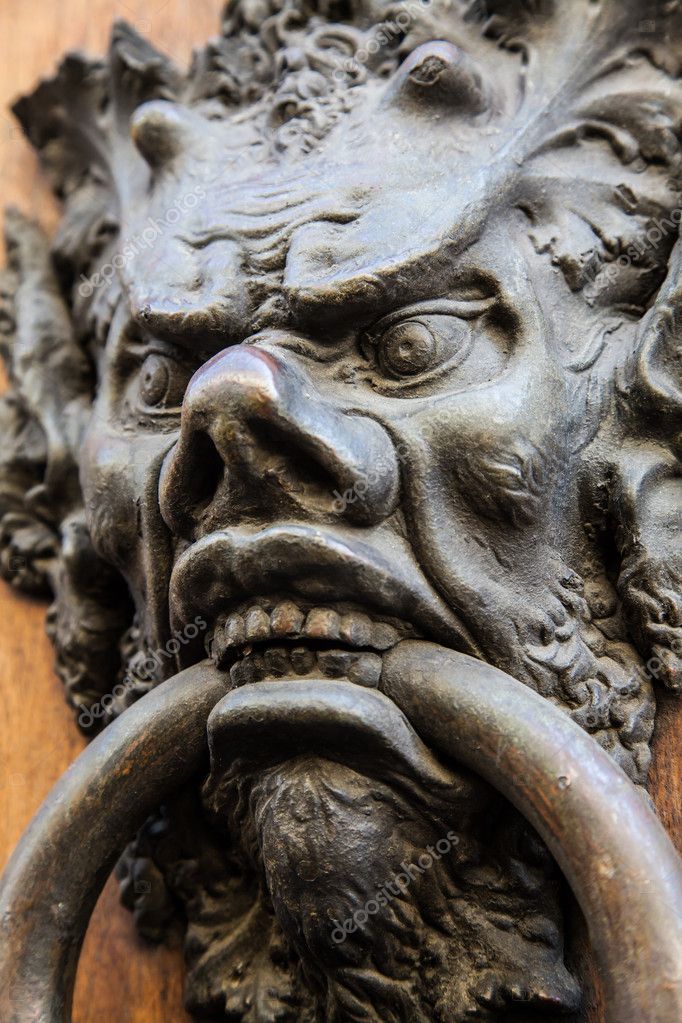 Devil Head Door Knocker Stock Photo by ©perseomedusa 12342276